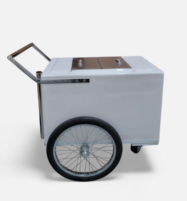 Standard Size White Paleta Cart, Popsicle Cart, Ice Cream Cart With ...