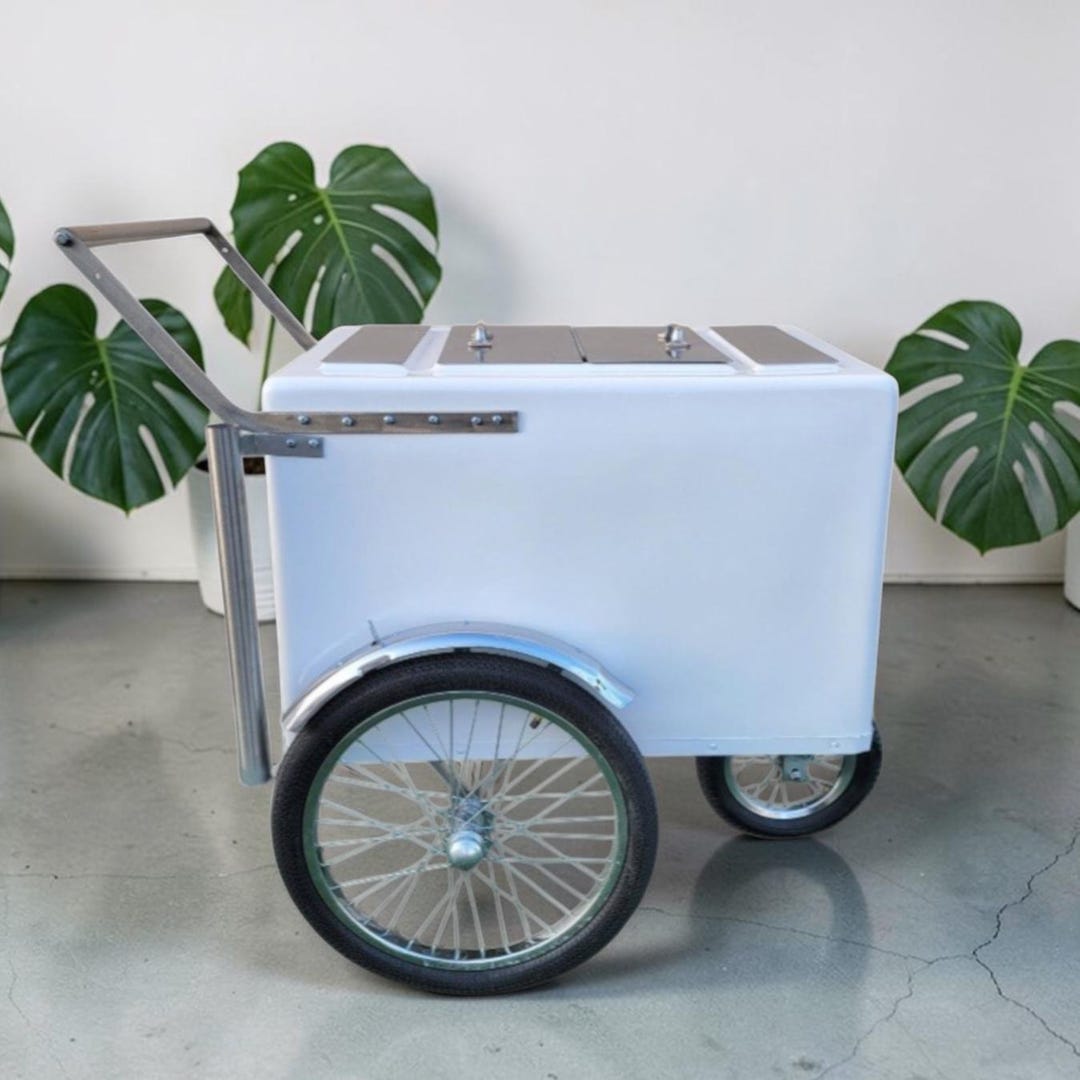 Tall Standard Size Popsicle Cart With Chrome /stainless Steel Trim and ...