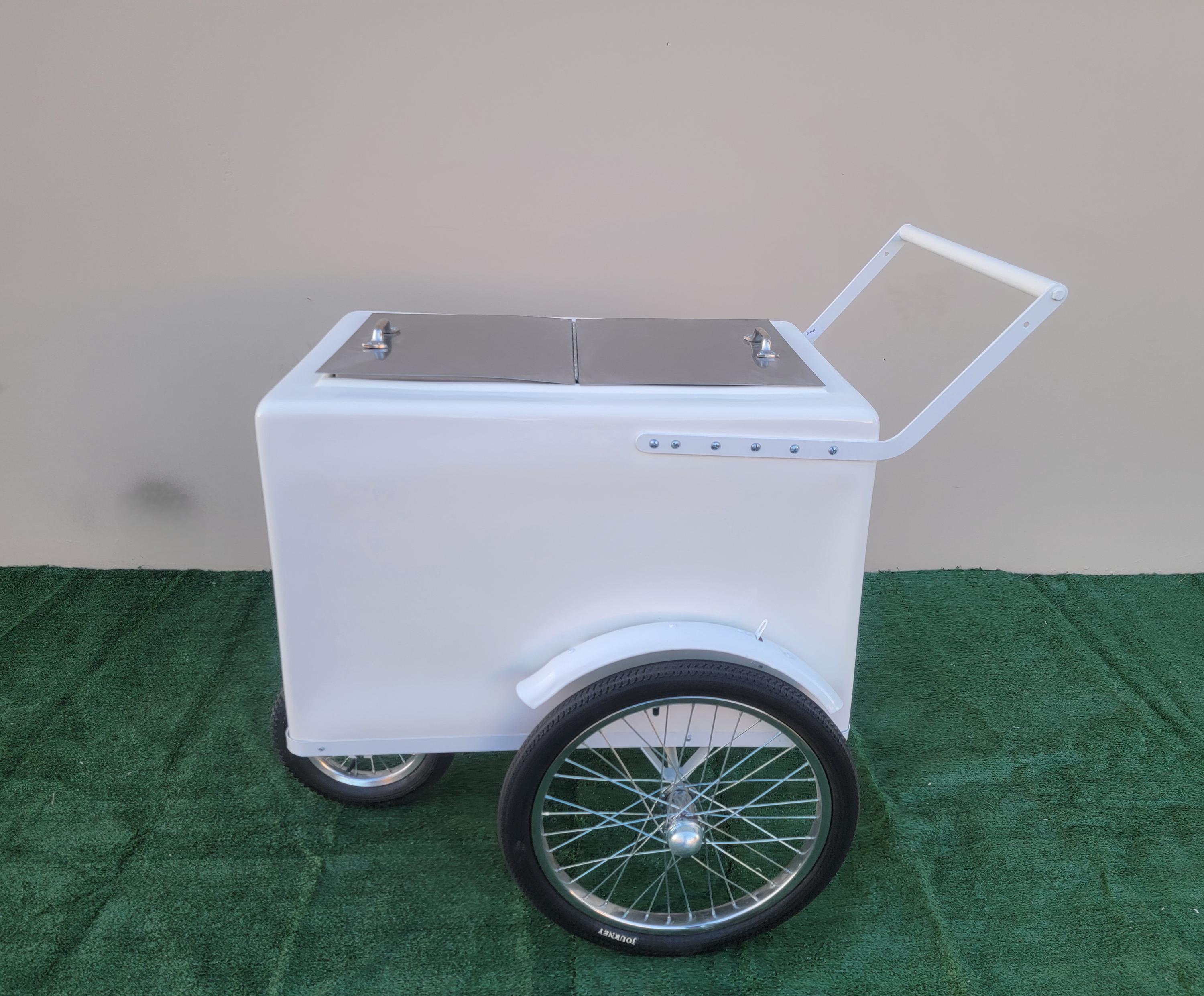 Popsicle Cart With XL Flip Door All White - Etsy