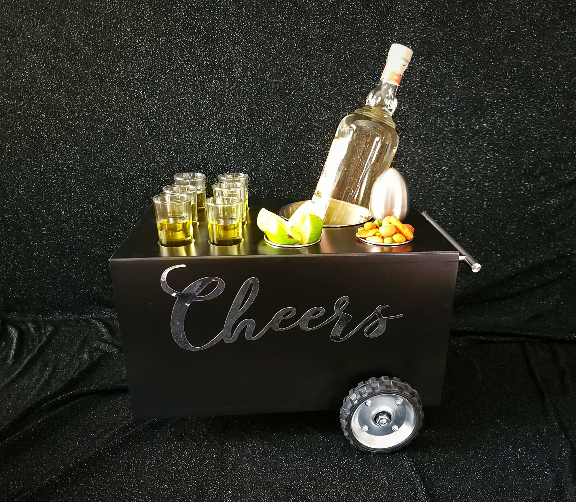 Shot Glass Table-top Bar Carts - Etsy