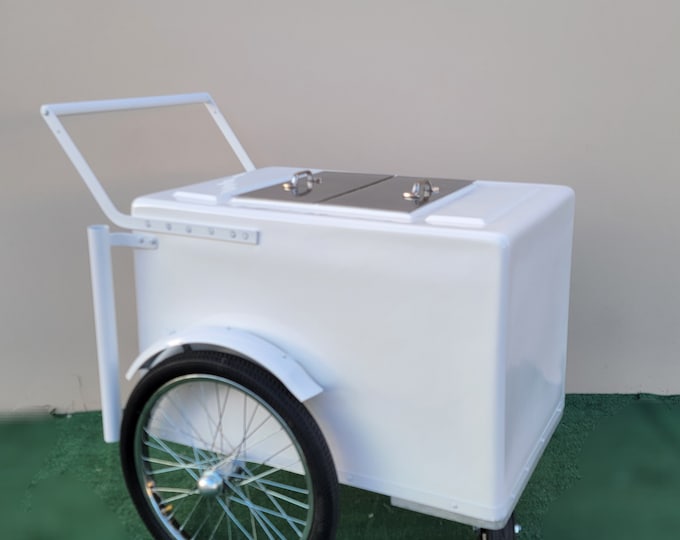 Standard Size Paleta Cart, Popsicle Cart, Ice Cream Cart White W/ White ...