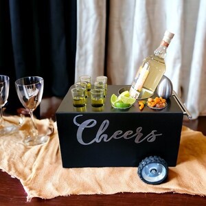 Shot Glass Table-top Bar Carts - Etsy