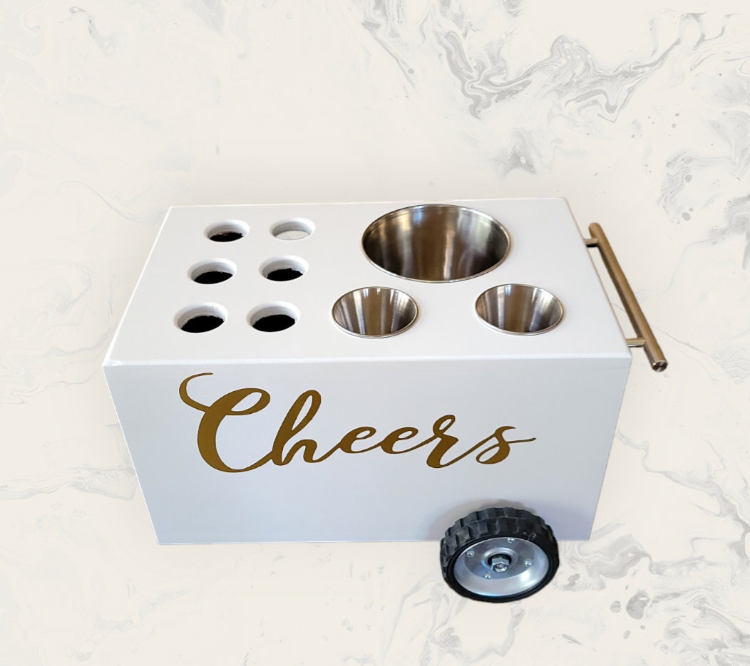 Shot Glass Table-top Bar Carts - Etsy