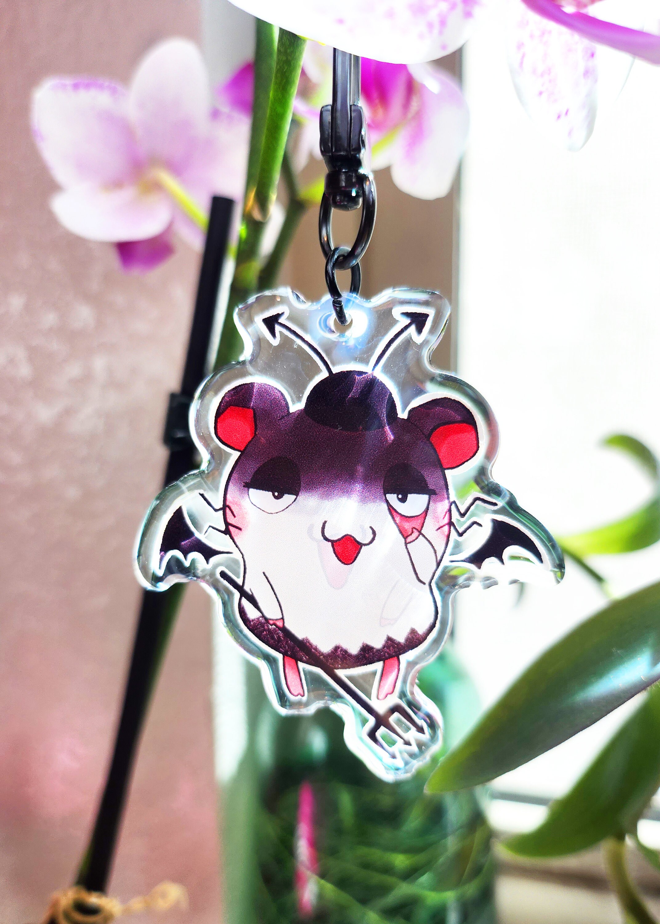 HAMTARO Ham-ham Heartbreak Spat & Harmony Acrylic Charms Cute Kawaii ...