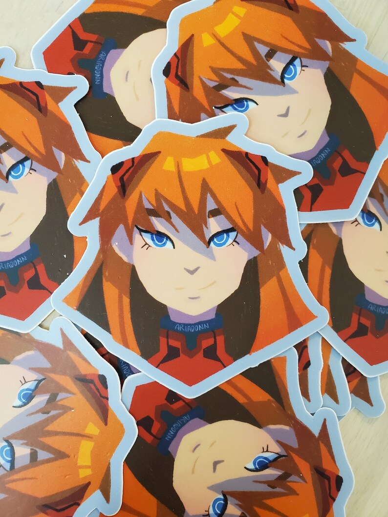 EVA PILOTS neon Genesis Evangelion NGE Cute Vinyl Stickers - Etsy