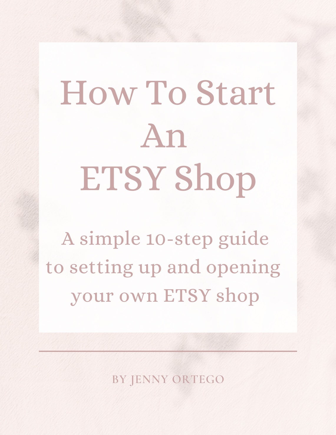 How to Start an ETSY Shop- A Simple 10-step Guide to Setting up and ...