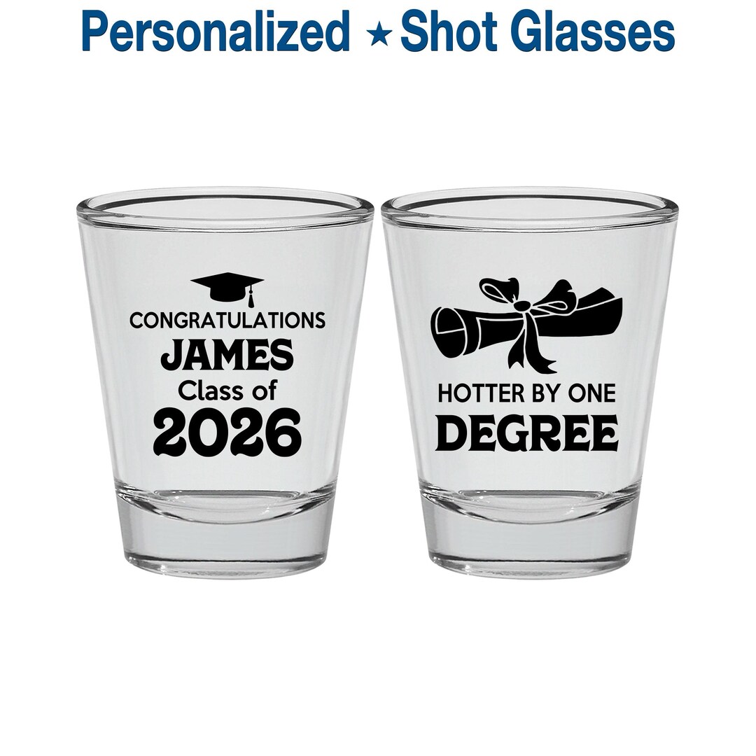 Graduation Shot Glass, Graduation Party Favors, Graduate 2026, High ...