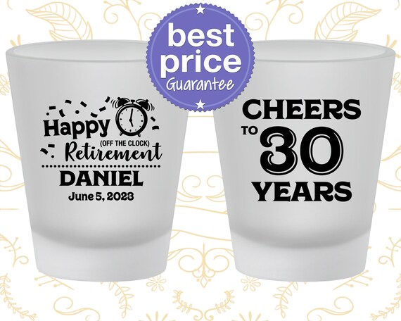 Retirement Shot Glass, Retirement Party Favors, Retirement Gifts ...