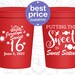 16th Party Favor Cups, Sweet 16 Party, Sweet Sixteen, Party Favor Cups ...