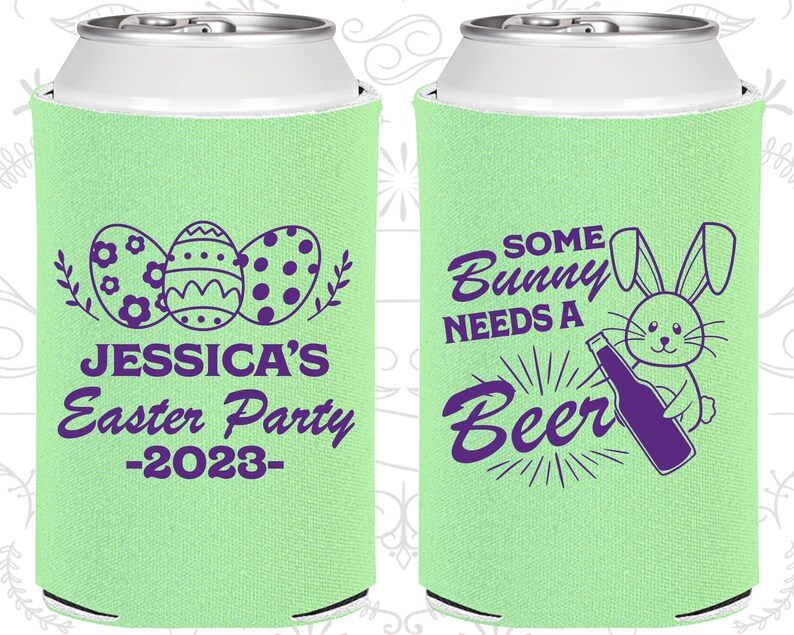 Easter Party Favors Easter Can Coolers Easter Party Gifts - Etsy