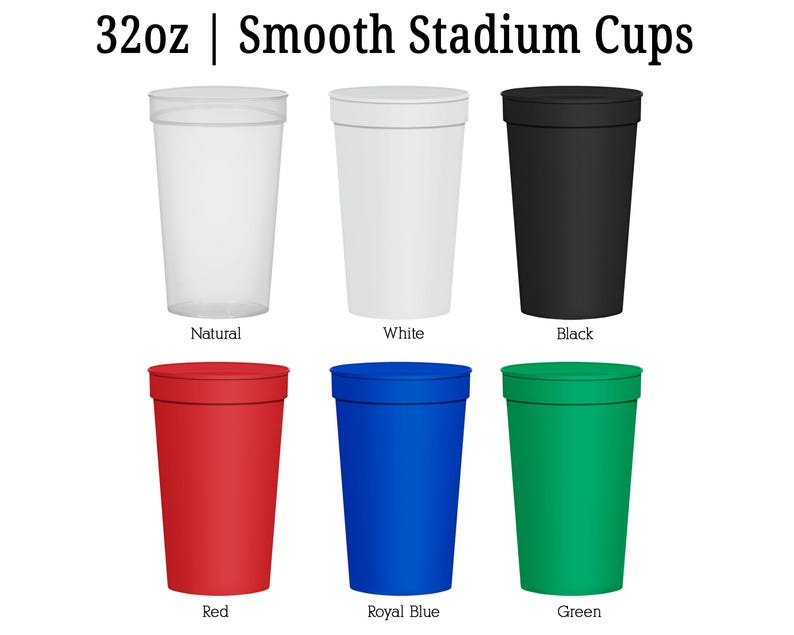 Wedding Stadium Cups, Wedding Cups, Plastic Cups, Stadium Cups ...