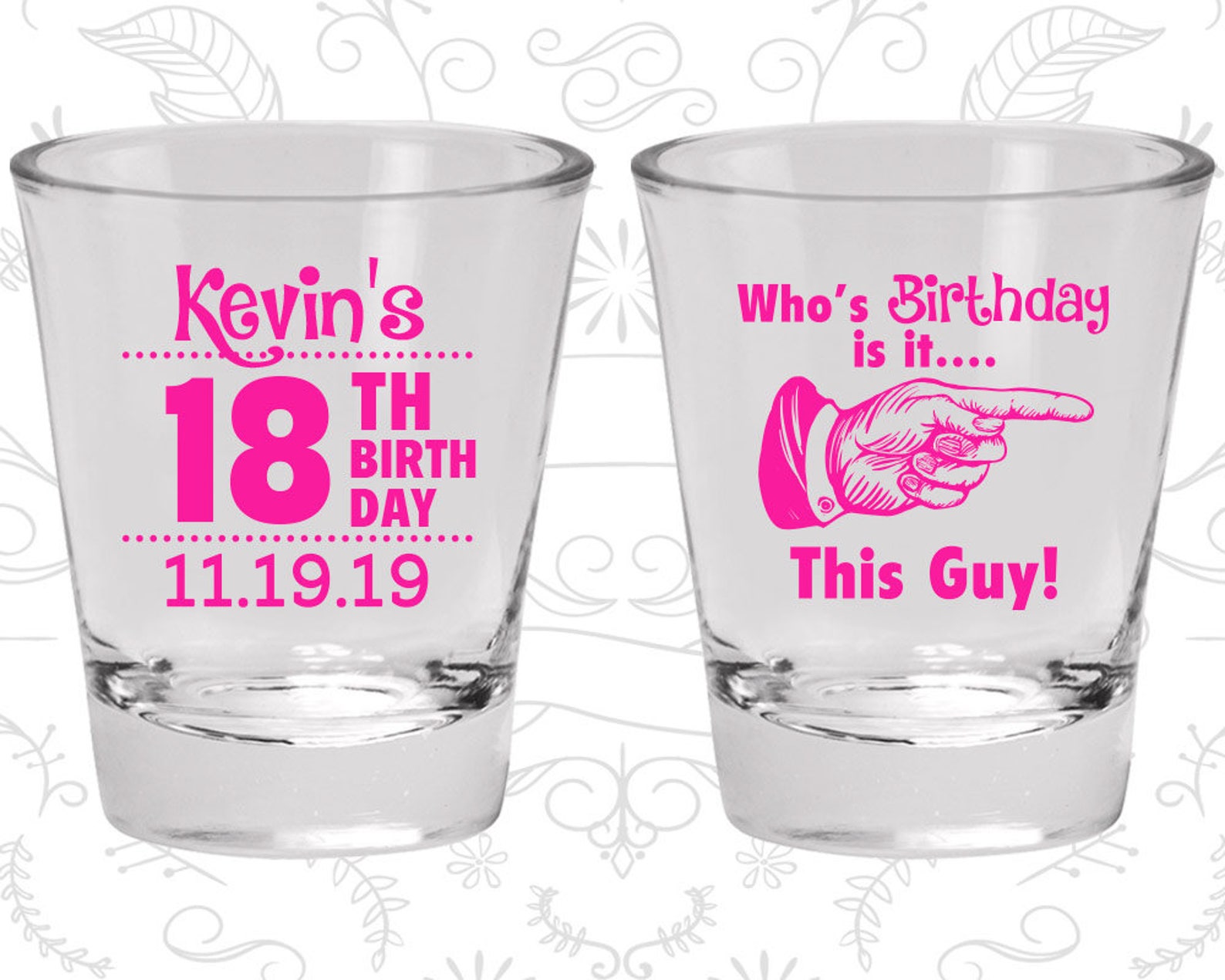 18th Birthday Shot Glass Who's Birthday is It This Guy - Etsy