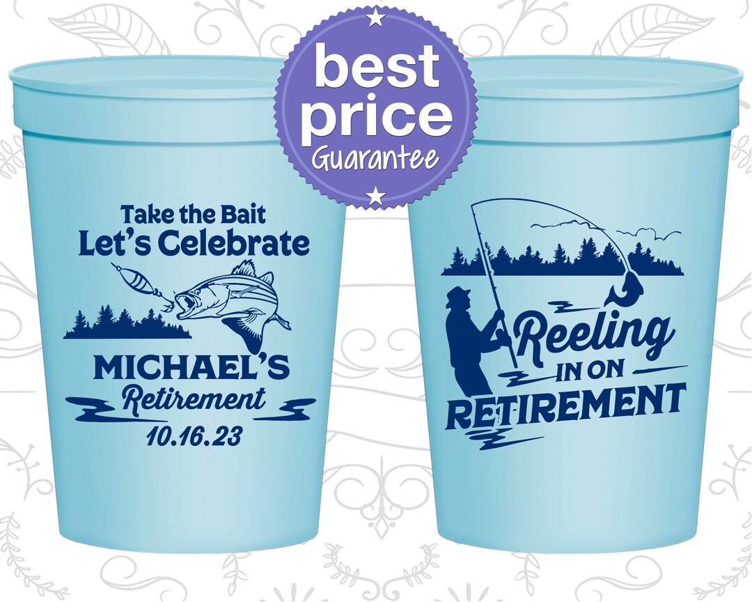 Retirement Party Cups, Retirement Party Favors, Retirement Gifts ...
