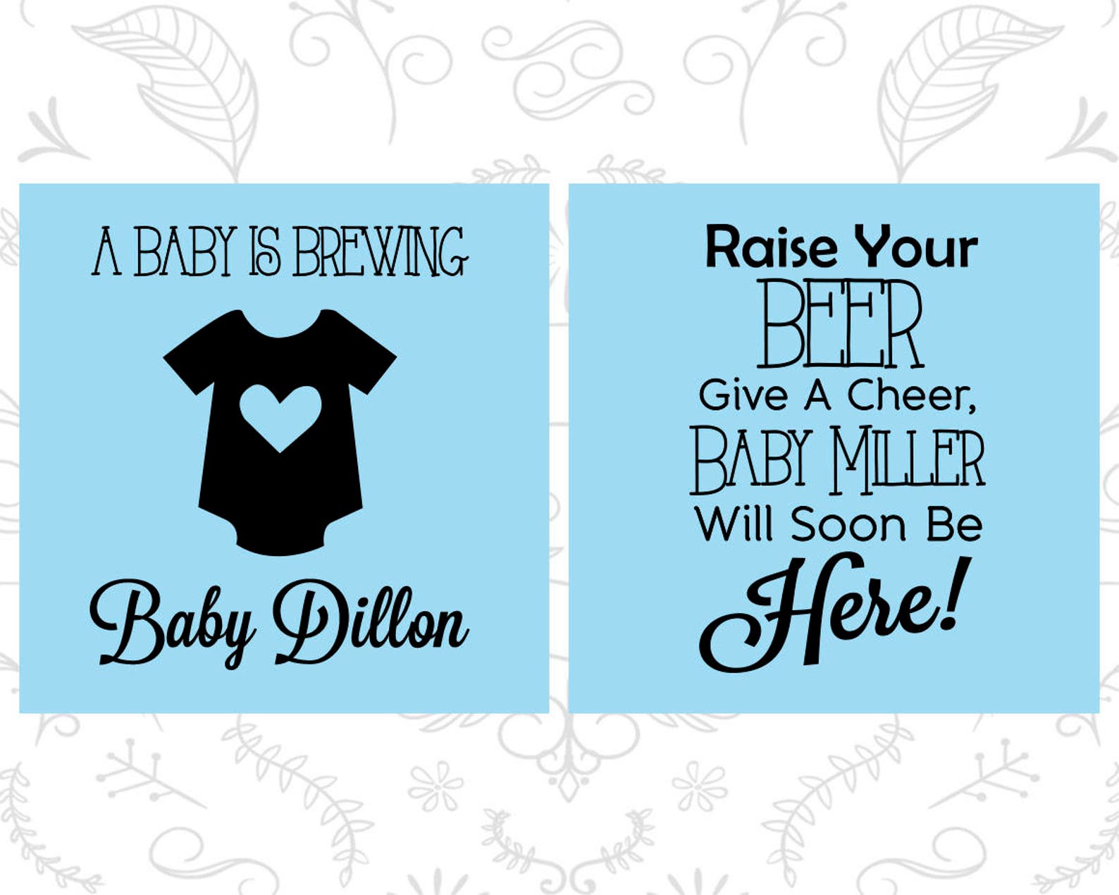A Baby is Brewing Beer Baby Shower Party Baby Announcement - Etsy