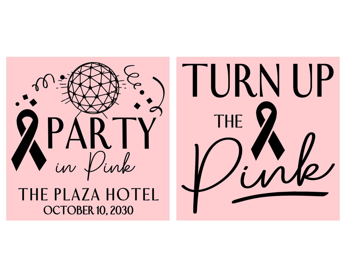 Breast Cancer Awareness Party, Breast Cancer Can Coolers, Breast Cancer ...