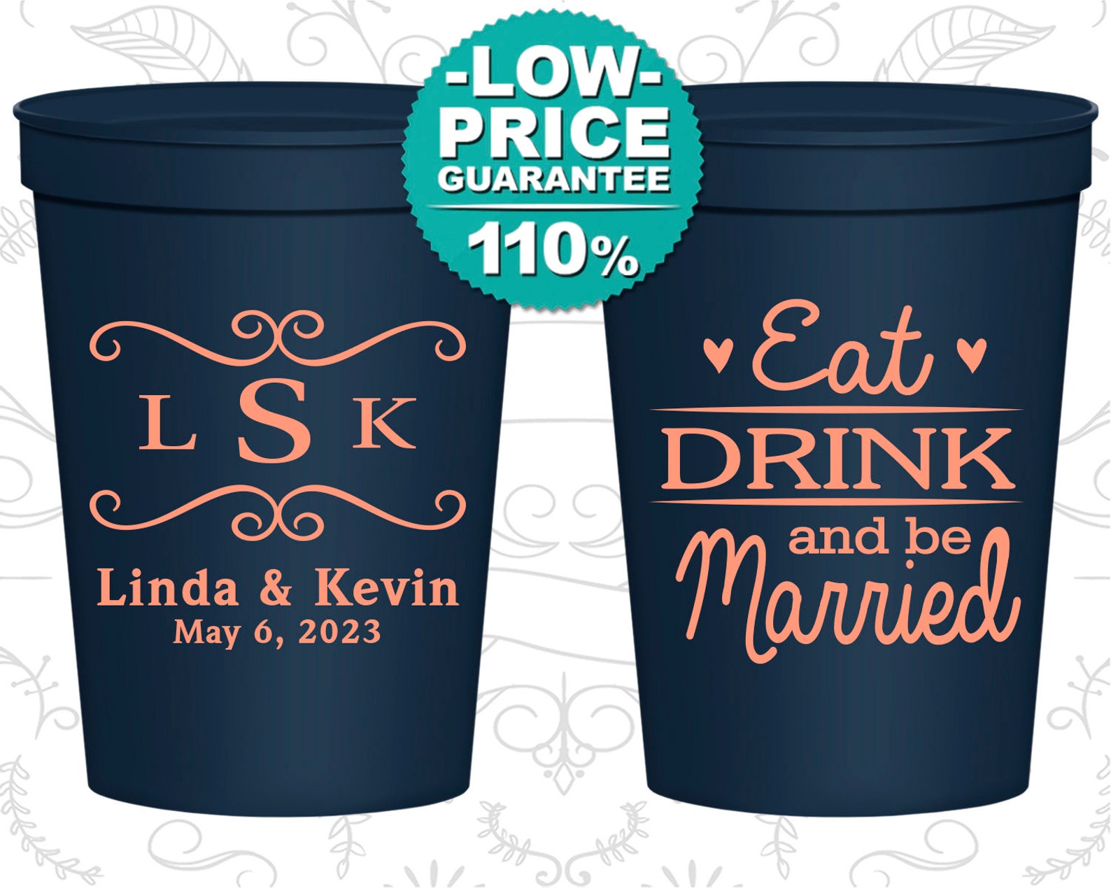 Custom Plastic Cups Wedding Cups Plastic Cups Stadium Cups | Etsy