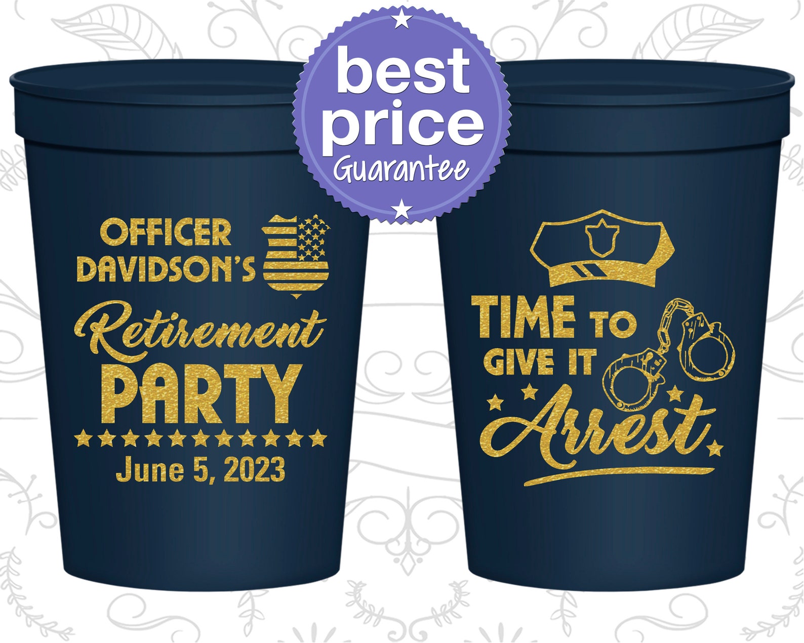 Retirement Plastic Cups Retirement Party Favors Retirement - Etsy