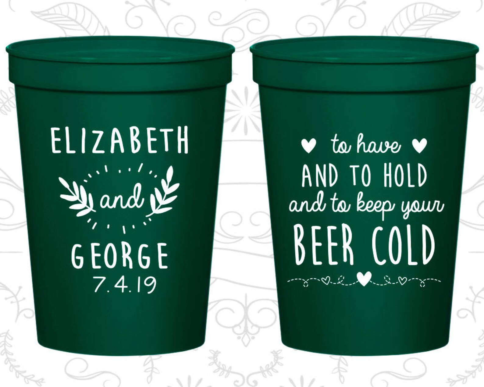 Personalized Stadium Cup Personalized Cups Wedding Cups - Etsy