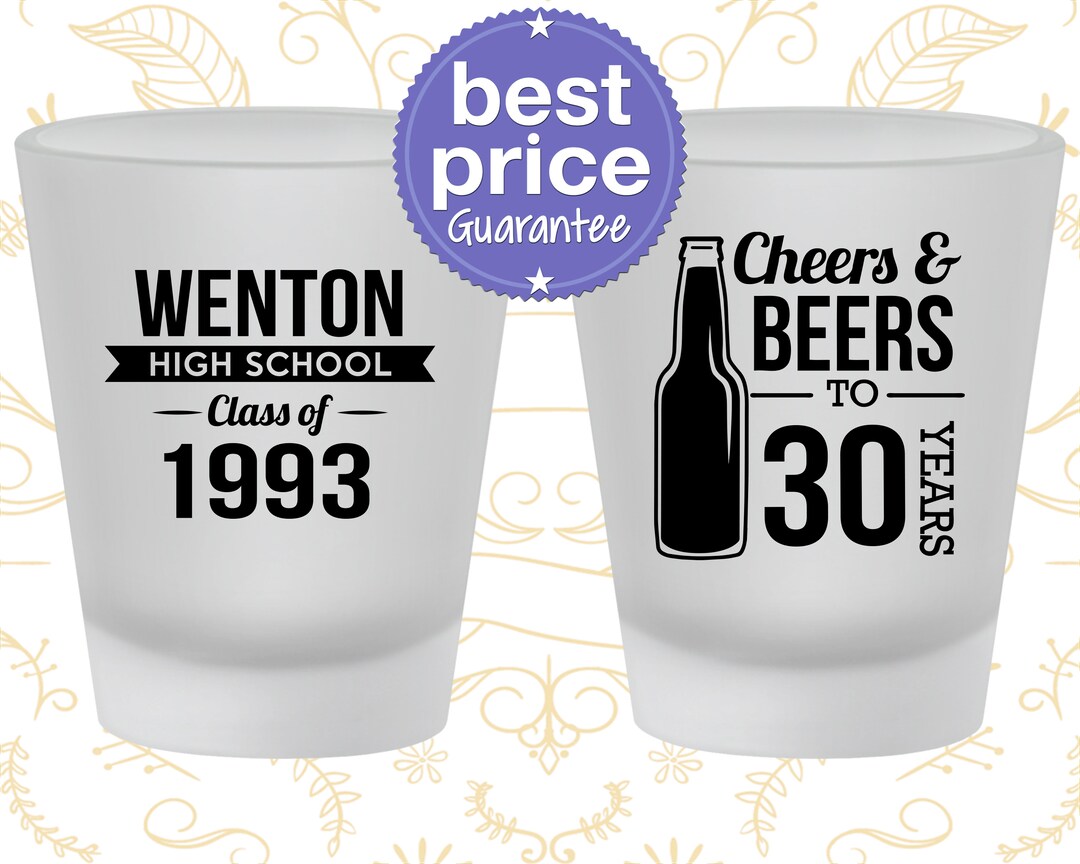 High School Reunion Shot Glass, Class of 1994 Reunion, 30 Year Reunion ...