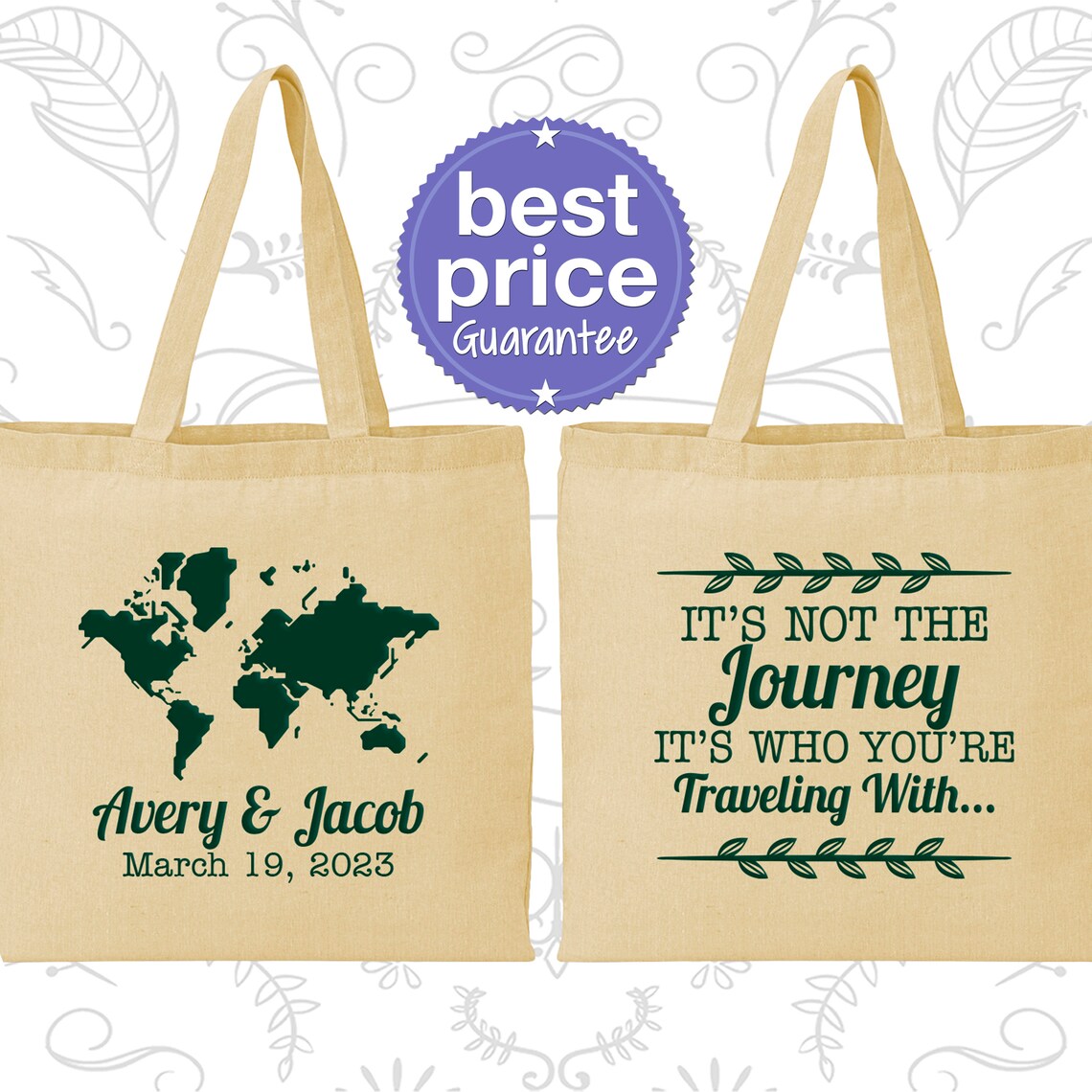 Wedding Welcome Bags Tote Bags Wedding Tote Bags | Etsy