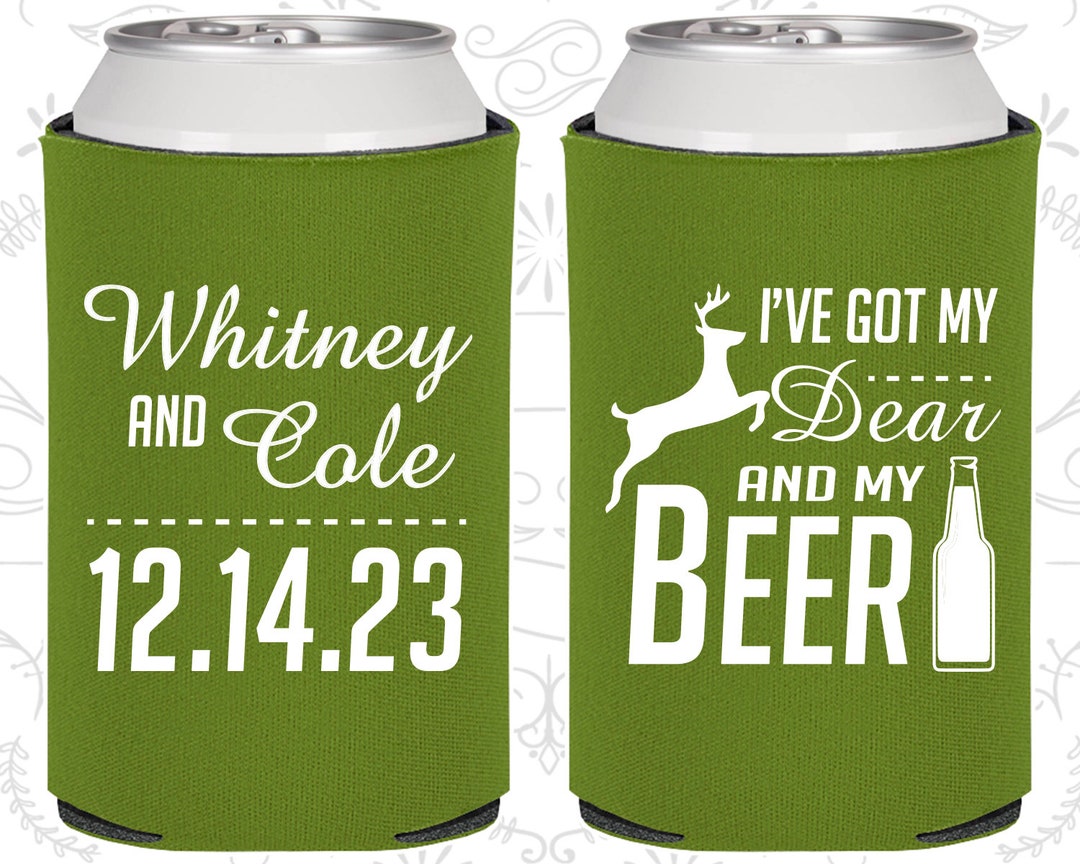 I've Got My Dear and My Beer, Unique Wedding Favors, Deer Antler ...