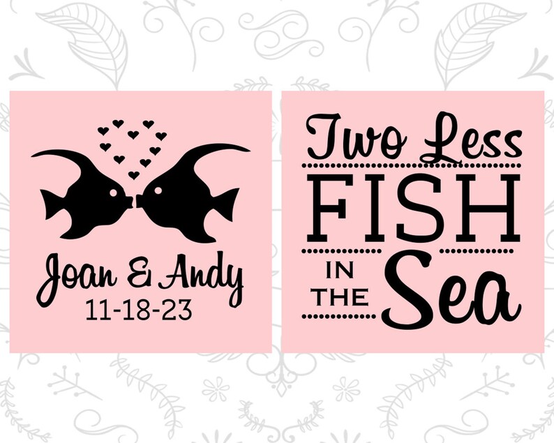 Two Less Fish in the Sea Personalized Favorsfisherman - Etsy