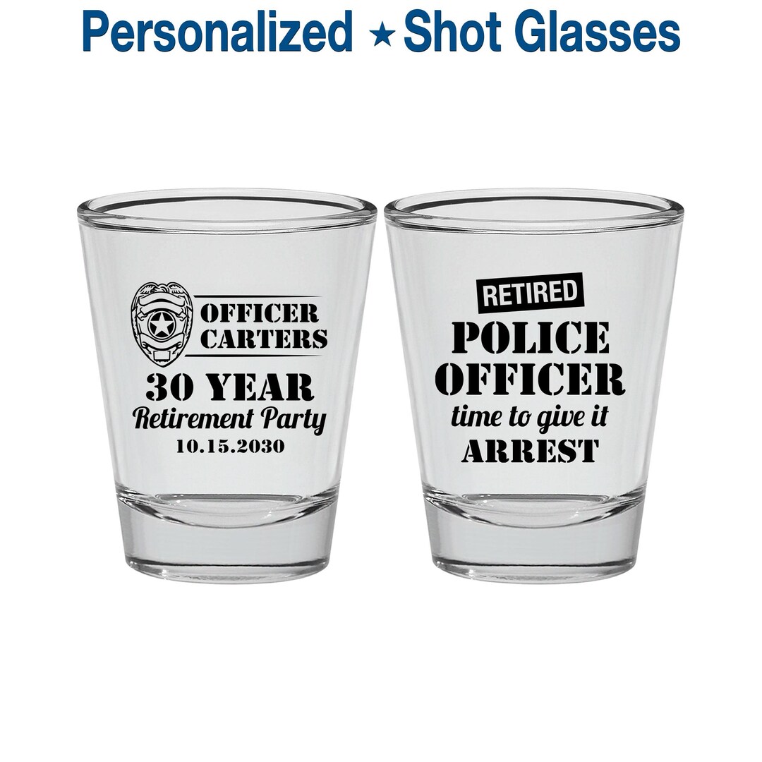 Retirement Shot Glass, Retirement Party Favors, Retirement Gifts ...