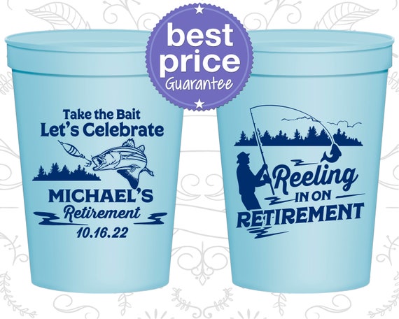 Retirement Party Cups Retirement Party Favors Retirement | Etsy