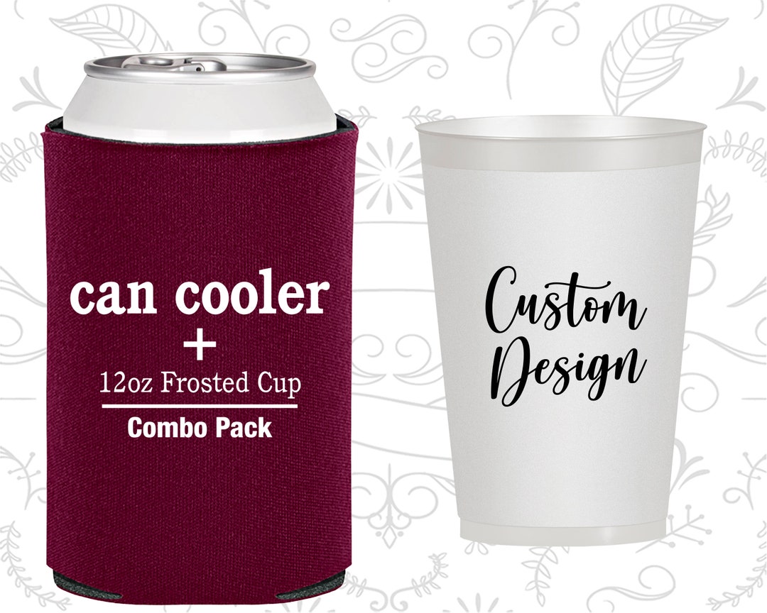 Can Coolers 12 Oz Frosted Cups Bundle Promotional Products, Promotional ...