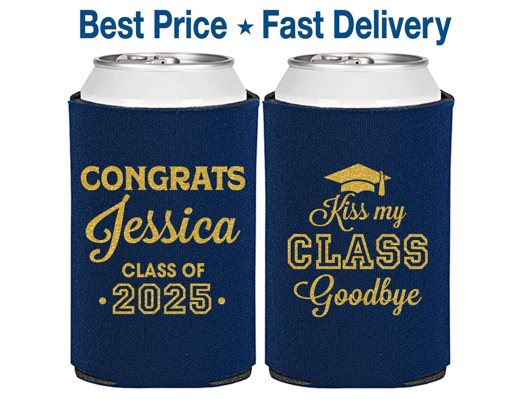 Graduation Favors, Graduation Can Cooler, Grad Party Decorations, High ...
