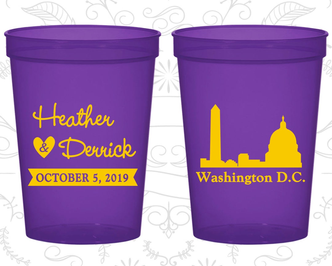 Washington Dc Wedding Cups, Washington Dc Stadium Cups, Washington Dc ...