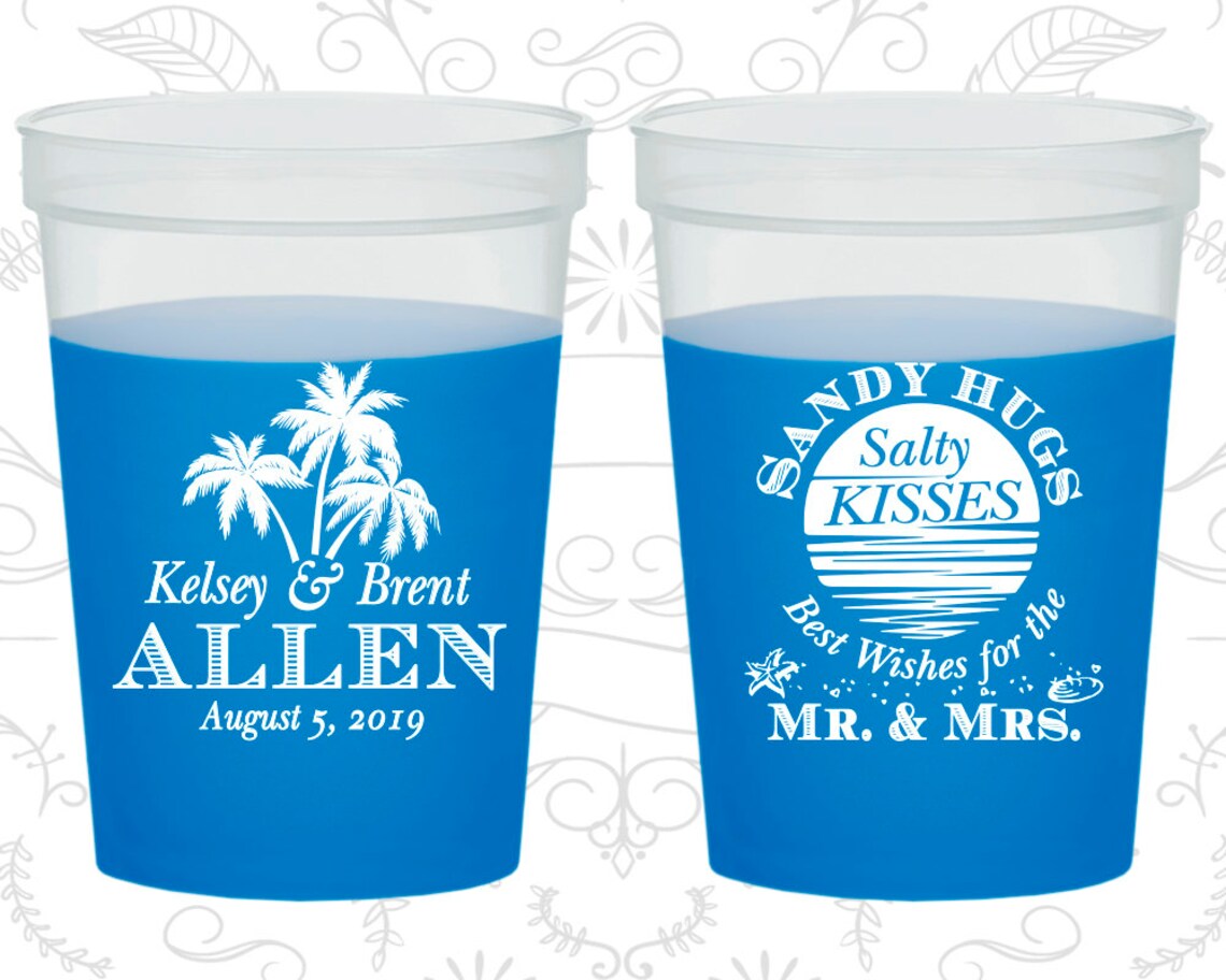 Sandy Hugs Salty Kisses Best Wishes to the Mr and Mrs - Etsy