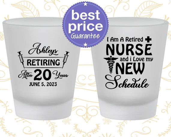 Retirement Shot Glasses, Retirement Party Favors, Retirement Gifts ...