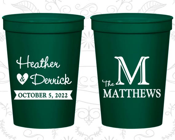 Monogram Cup Monogram Cups Monogram Wedding Cups Monogram | Etsy