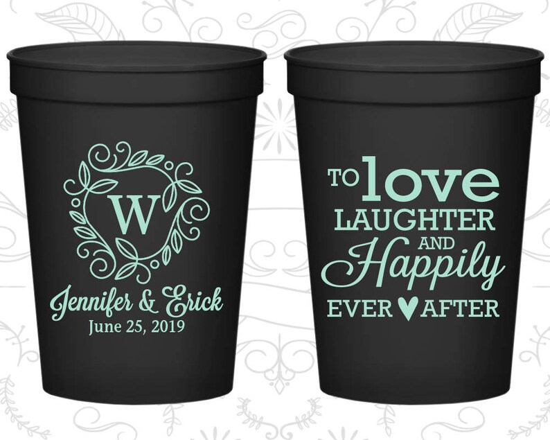 Monogram Cup Monogram Cups Monogram Wedding Cups Monogram - Etsy