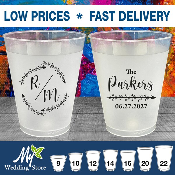 Monogram Cups - Etsy