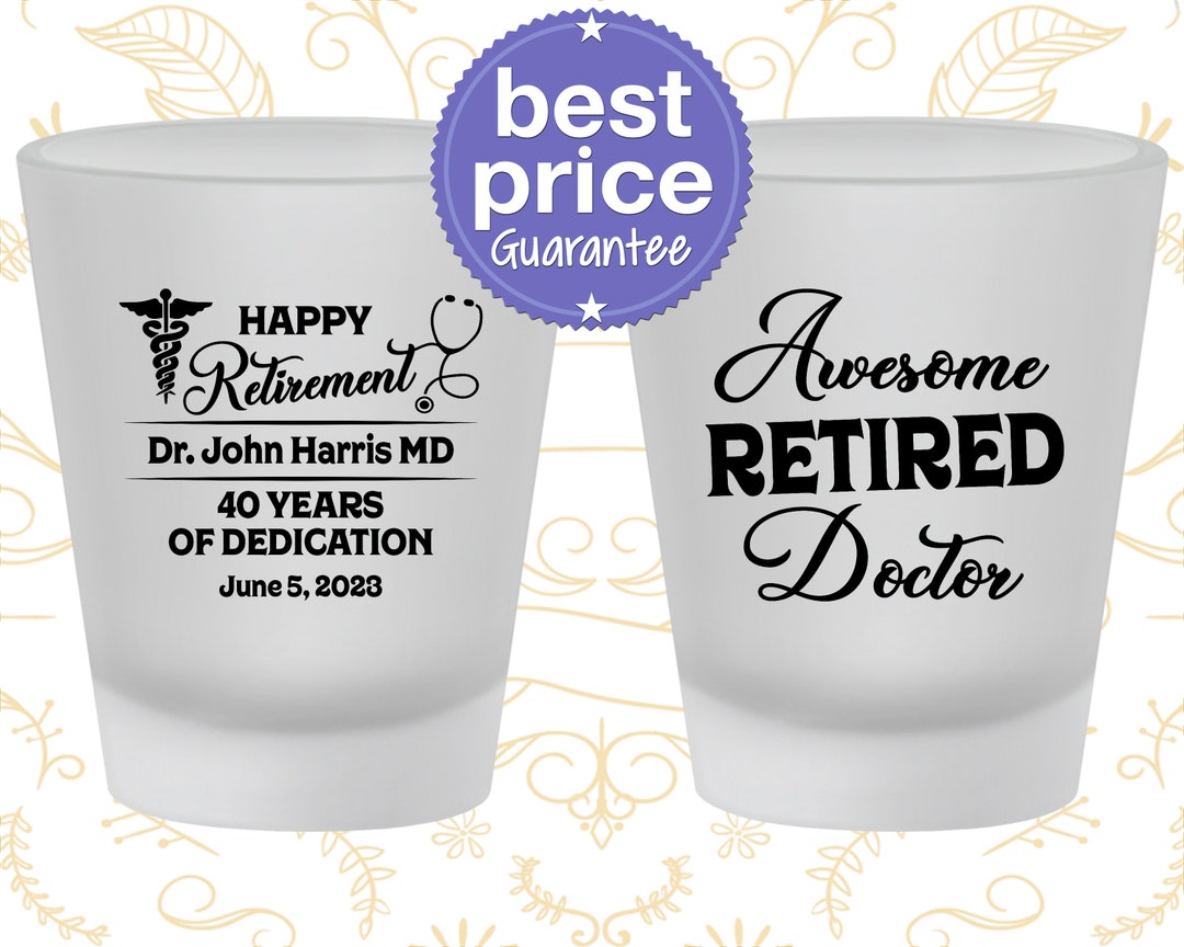 Retirement Shot Glasses, Retirement Party Favors, Retirement Gifts ...