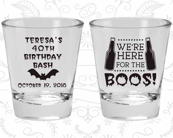 40th Birthday Shot Glasses Personalized Birthday Glasses | Etsy