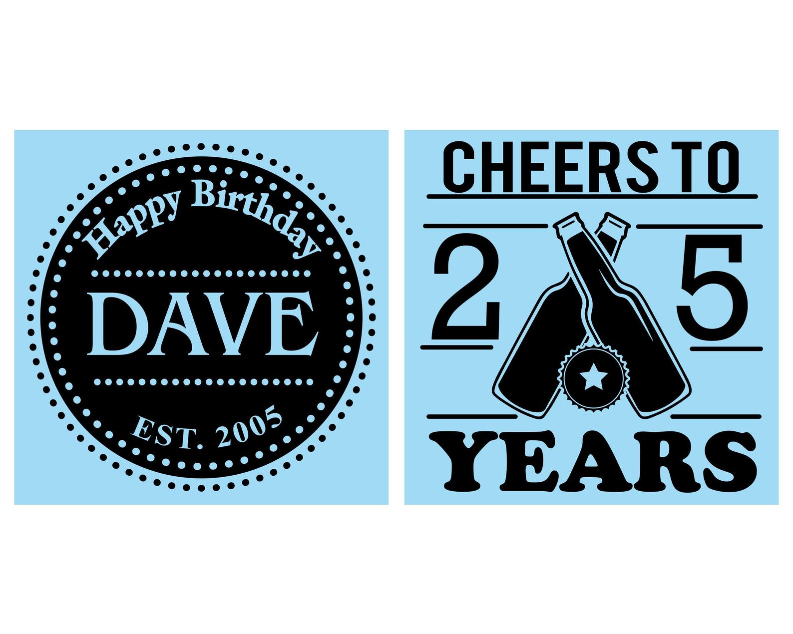 25th Birthday, 25th Birthday Party, Happy Birthday Party, Cheers to 25 ...