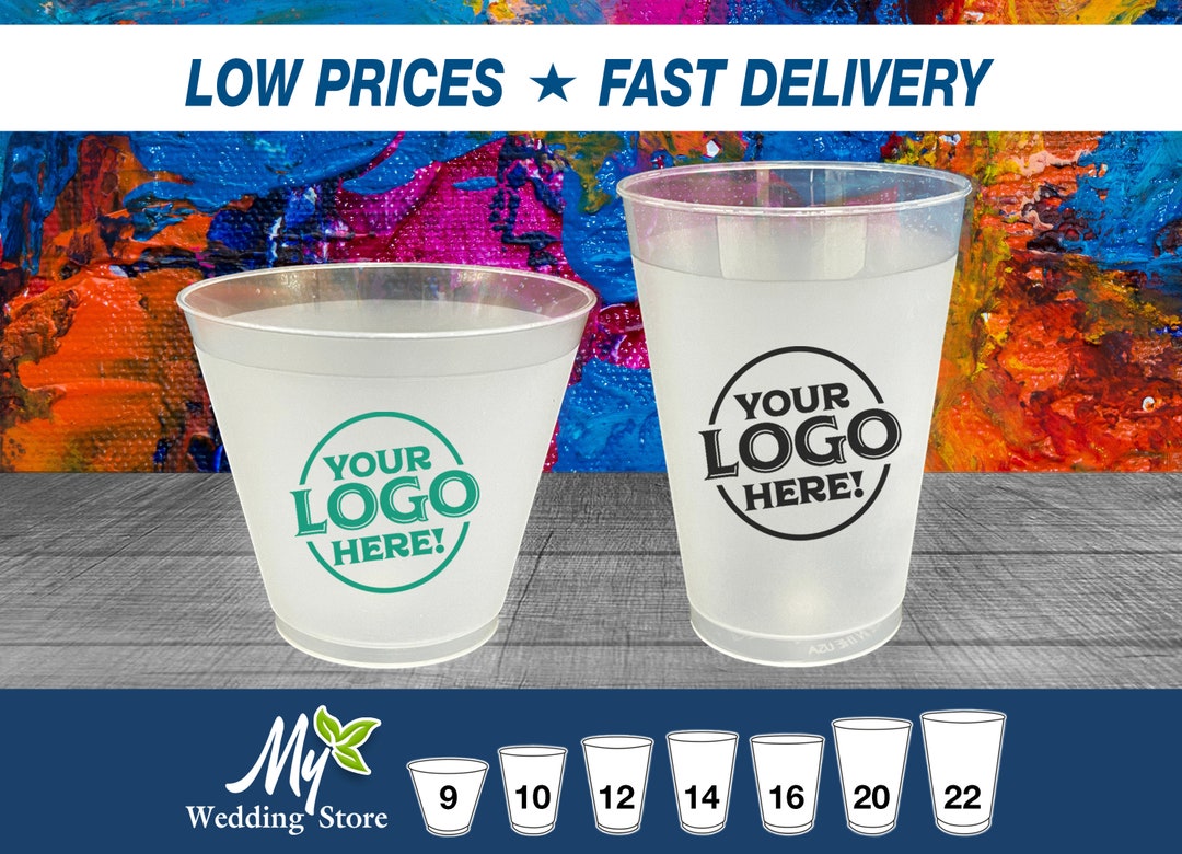 Personalized Cups, Custom Printed Frosted Cups, Shatterproof, Frost ...