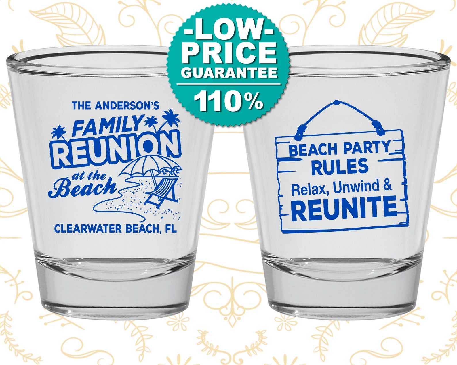 Family Reunion Shot Glasses Family Reunion Gifts Family | Etsy