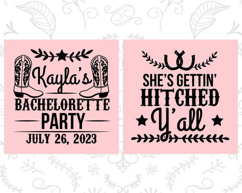 She's Getting Hitched Y'all Personalized Bachelorette - Etsy