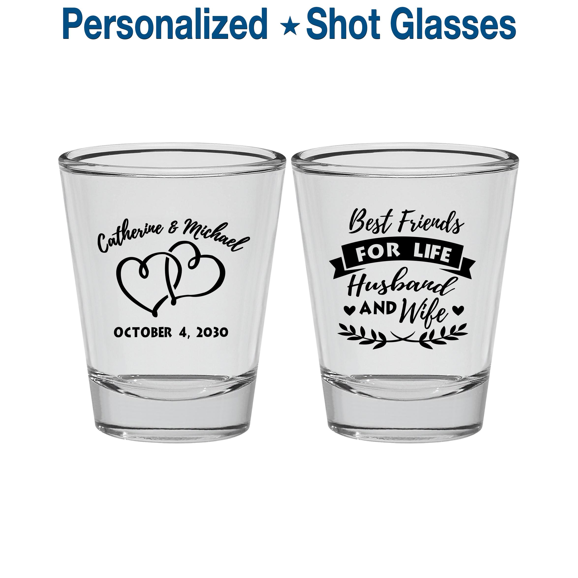 Shot Glasses, Wedding Shot Glasses, Shot Glass, Wedding Favors, Custom ...