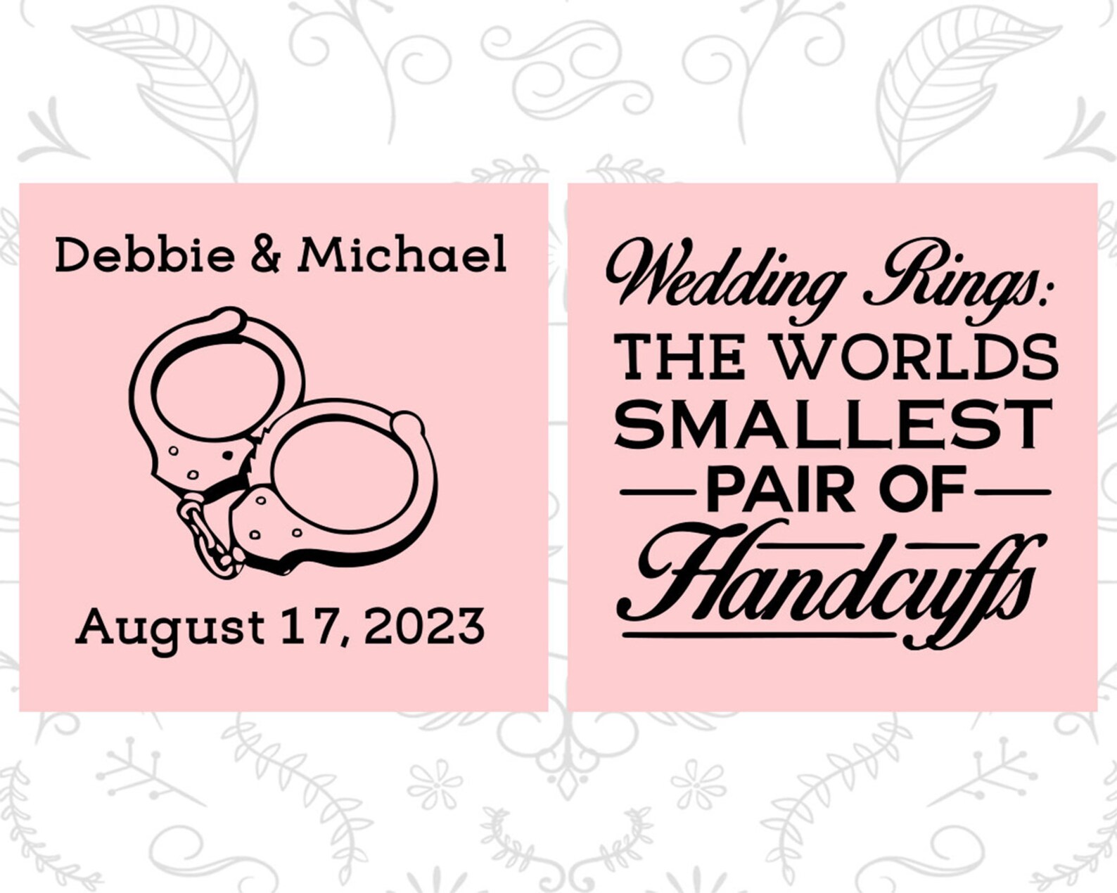 Wedding Rings the Worlds Smallest Pair of Handcuffs - Etsy