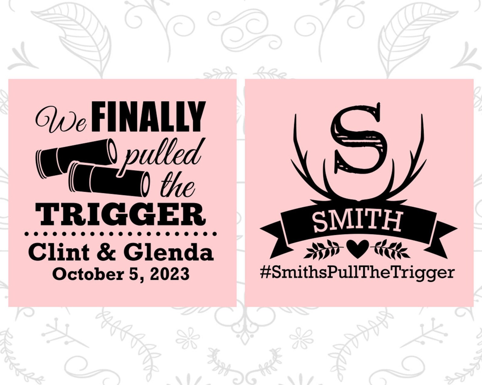 We Finally Pulled the Trigger Wedding Giveaways Antler - Etsy