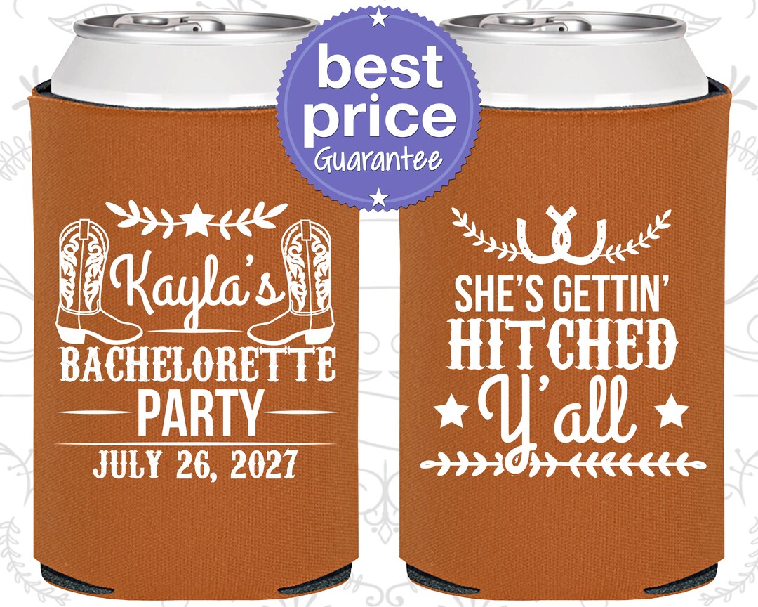 She's Getting Hitched Y'all, Personalized Bachelorette Giveaways ...