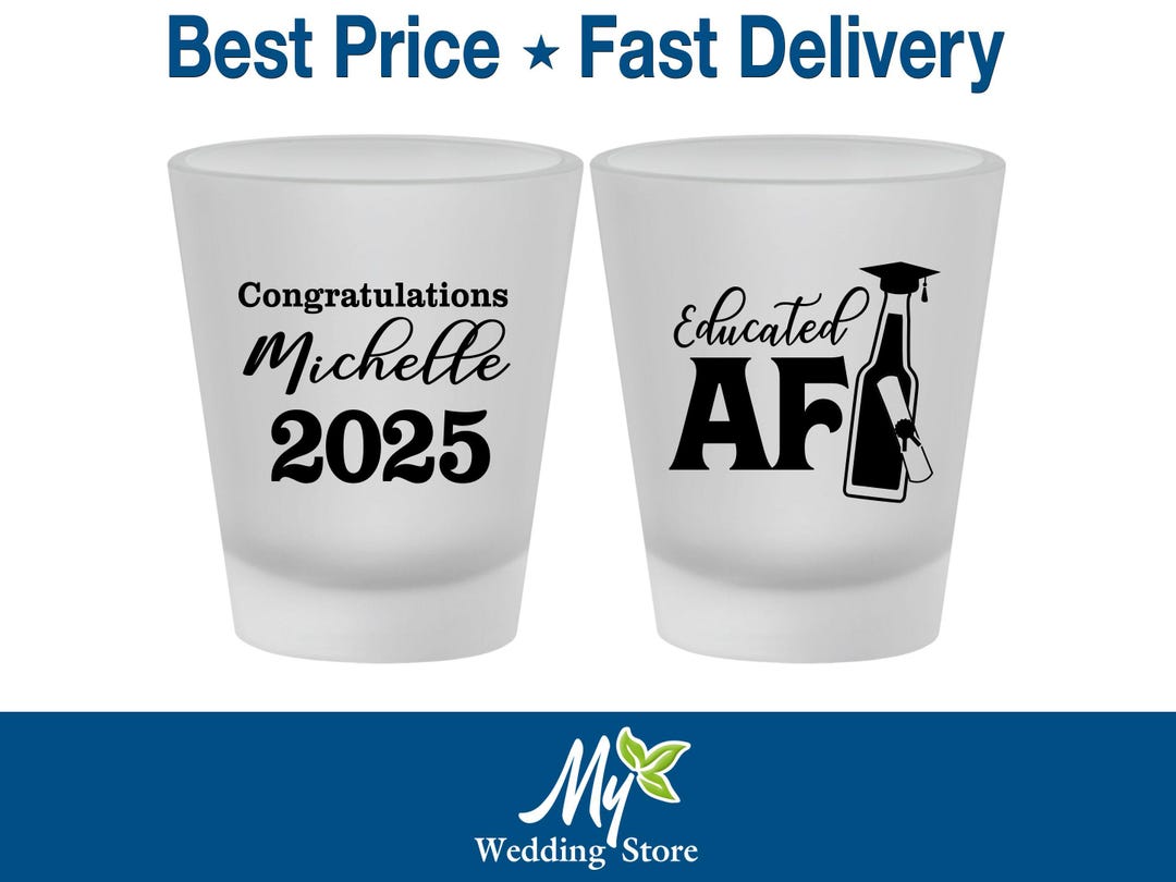 Graduation Shot Glasses, Graduation Favors, Grad Party Favor, College ...