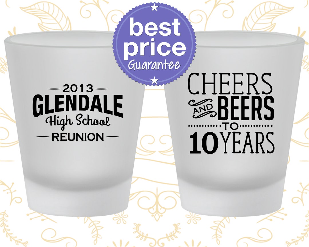 High School Reunion Shot Glass, Class of 2014 Reunion, 10 Year Reunion ...