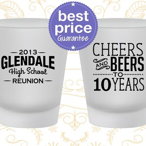 High School Reunion Shot Glass, Class of 2014 Reunion, 10 Year Reunion ...