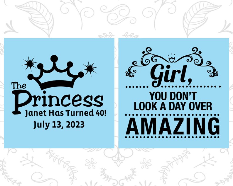 40th Birthday 40th Birthday Party Princess Birthday Party - Etsy
